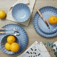Sango Frill Reactive Stoneware Dinnerware Set, 12-Piece, Blue - Walmart.com