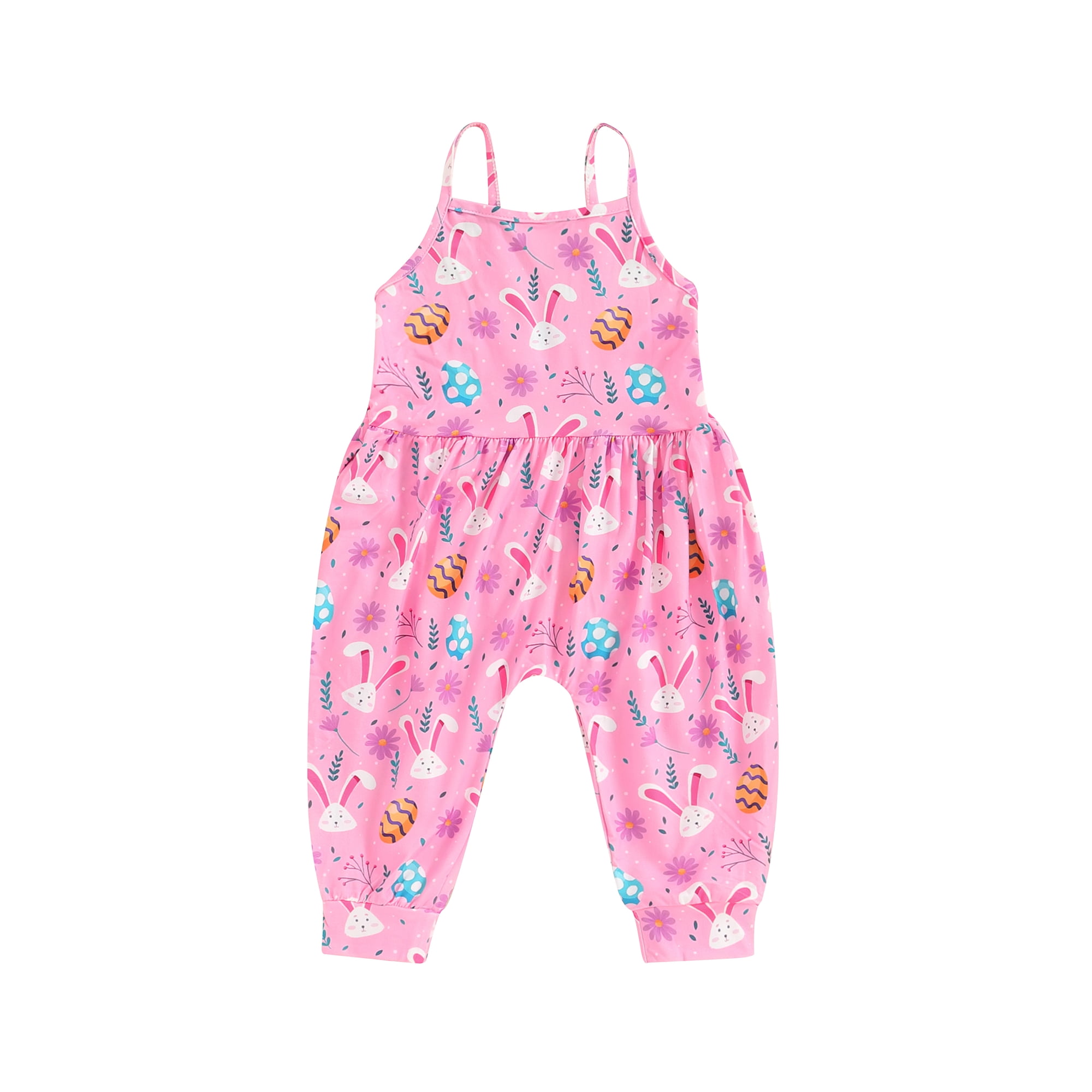 Click here for Gupgi 1-6y Kids Girls Easter Jumpsuits Toddler Str... prices