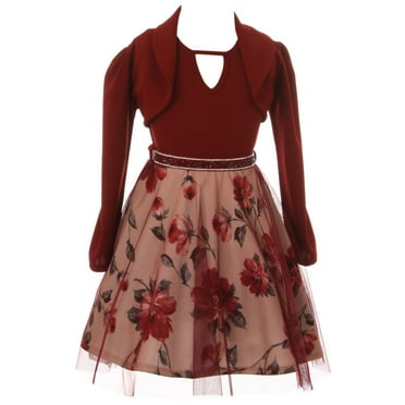 Big Girls Girls Dress Coat Long Sleeve Button Pocket Long Winter Coat ...