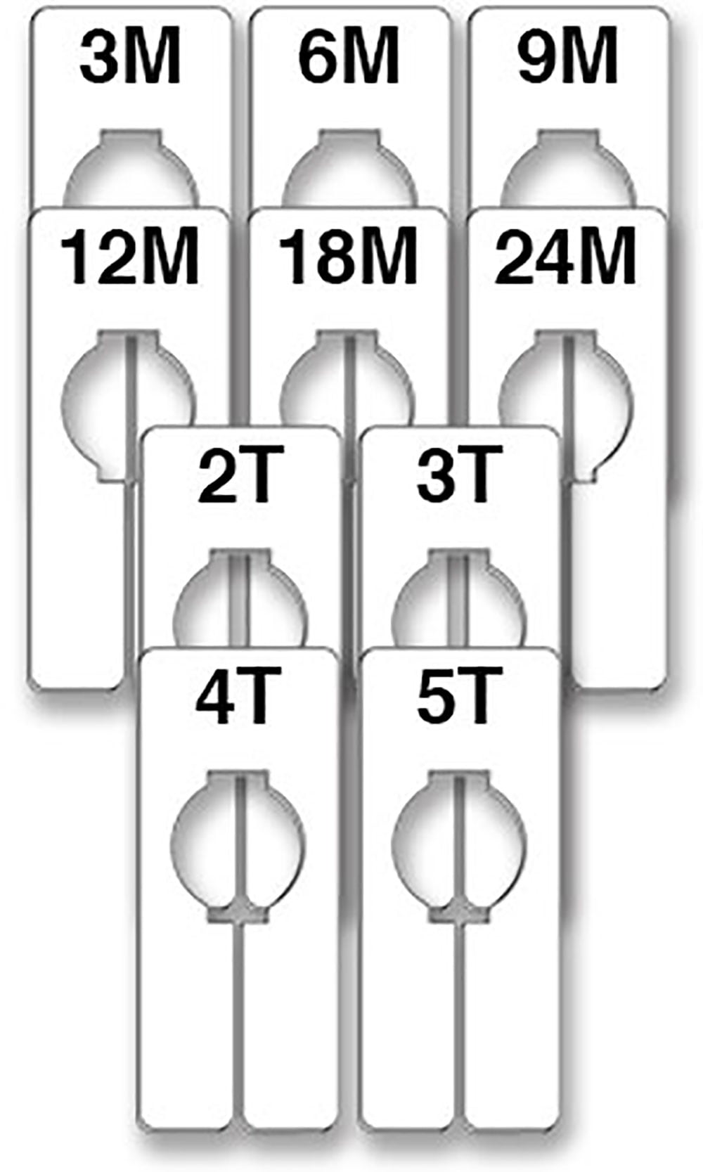 Rectangular Size Dividers - Infant/Toddler Variety Pack - 40 Total ...