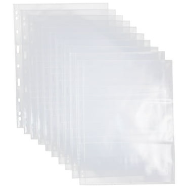 (2 pack) Genuine Pioneer 8x8 Clear Sheet Protectors w Black page ...