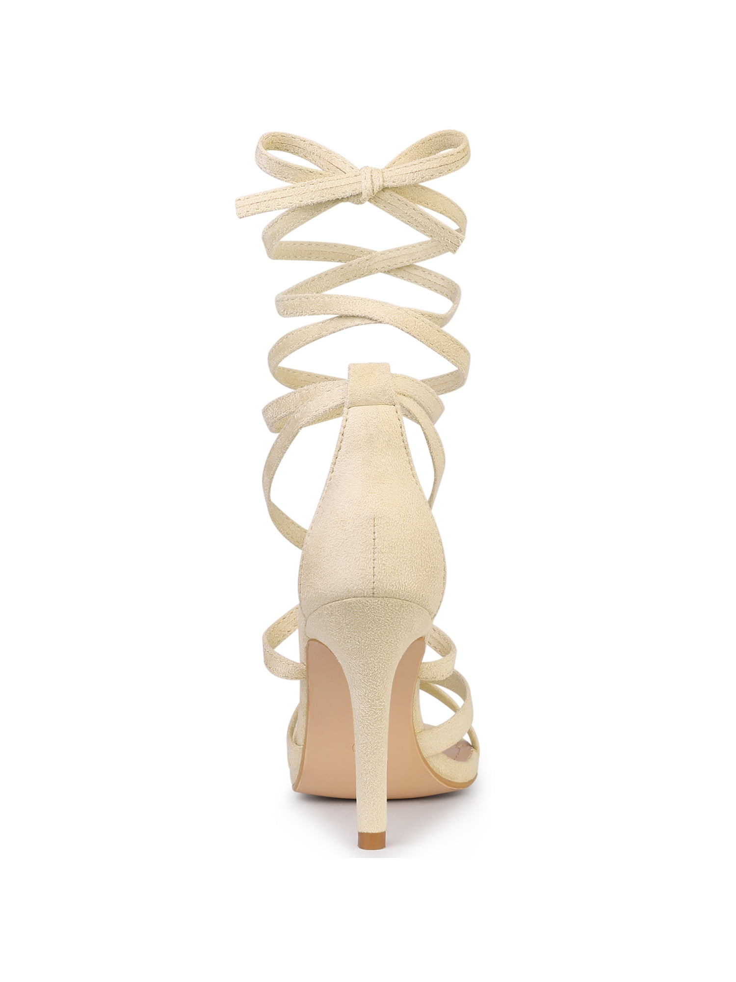 Cream Lacey Heels
