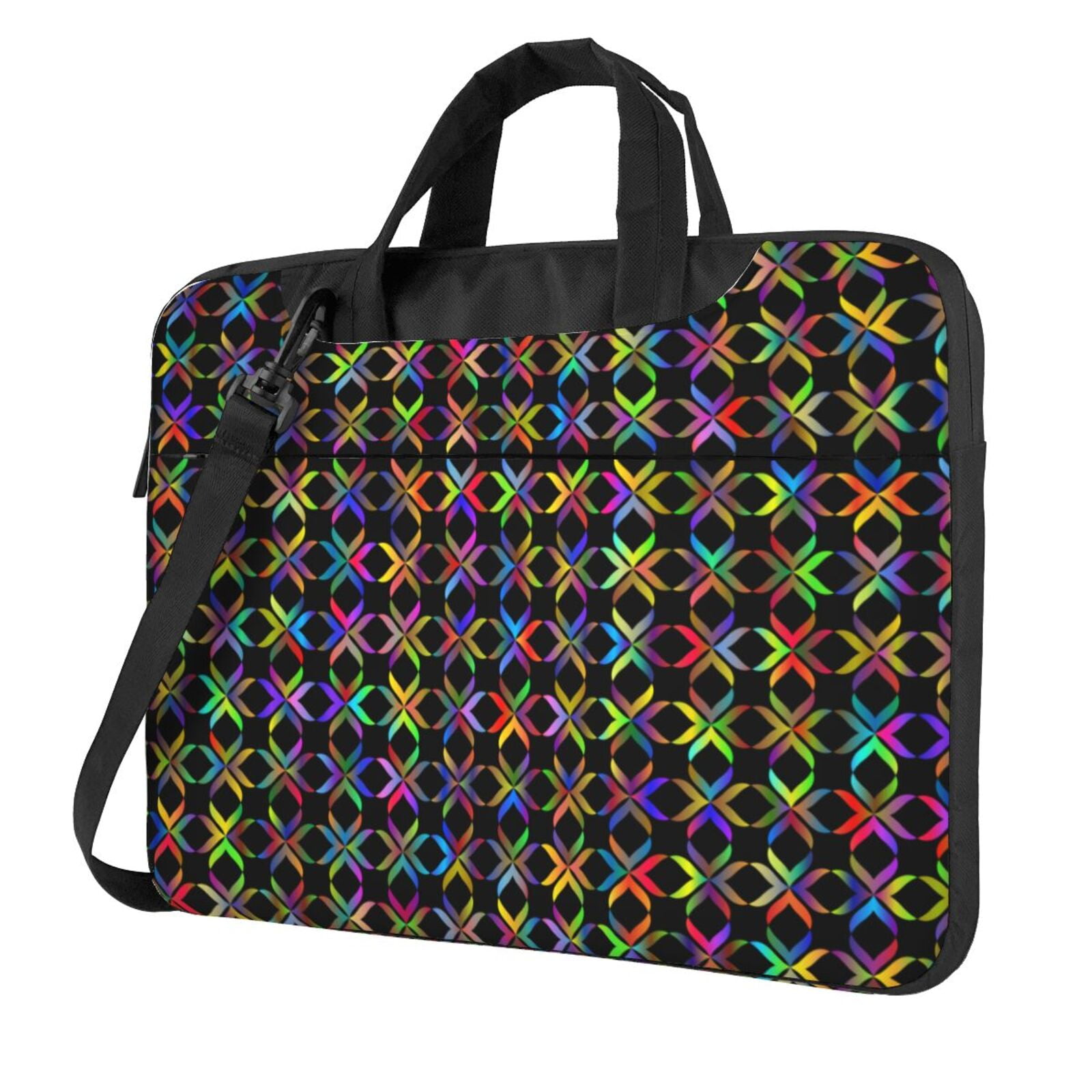 Rainbow Geometric Abstraction Laptop Bag, 14 inch Laptop or Tablet ...