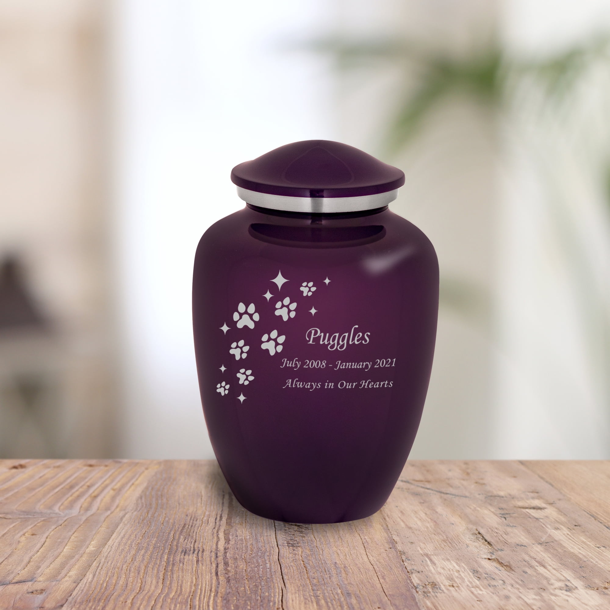 Sparkle Paws Cremation Urn - 6 Colors - 2 Sizes - Walmart.com