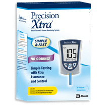 Precision Xtra Diabetic Glucometer - Easy-to-use Blood Glucose & Ketone ...