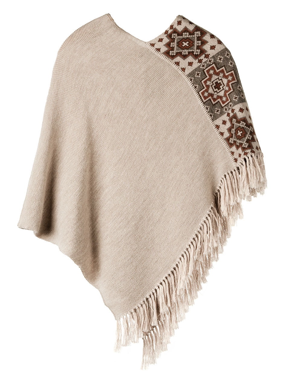 Inca Fashions - Canyon Ranch Baby Alpaca Wool Poncho for Women ...