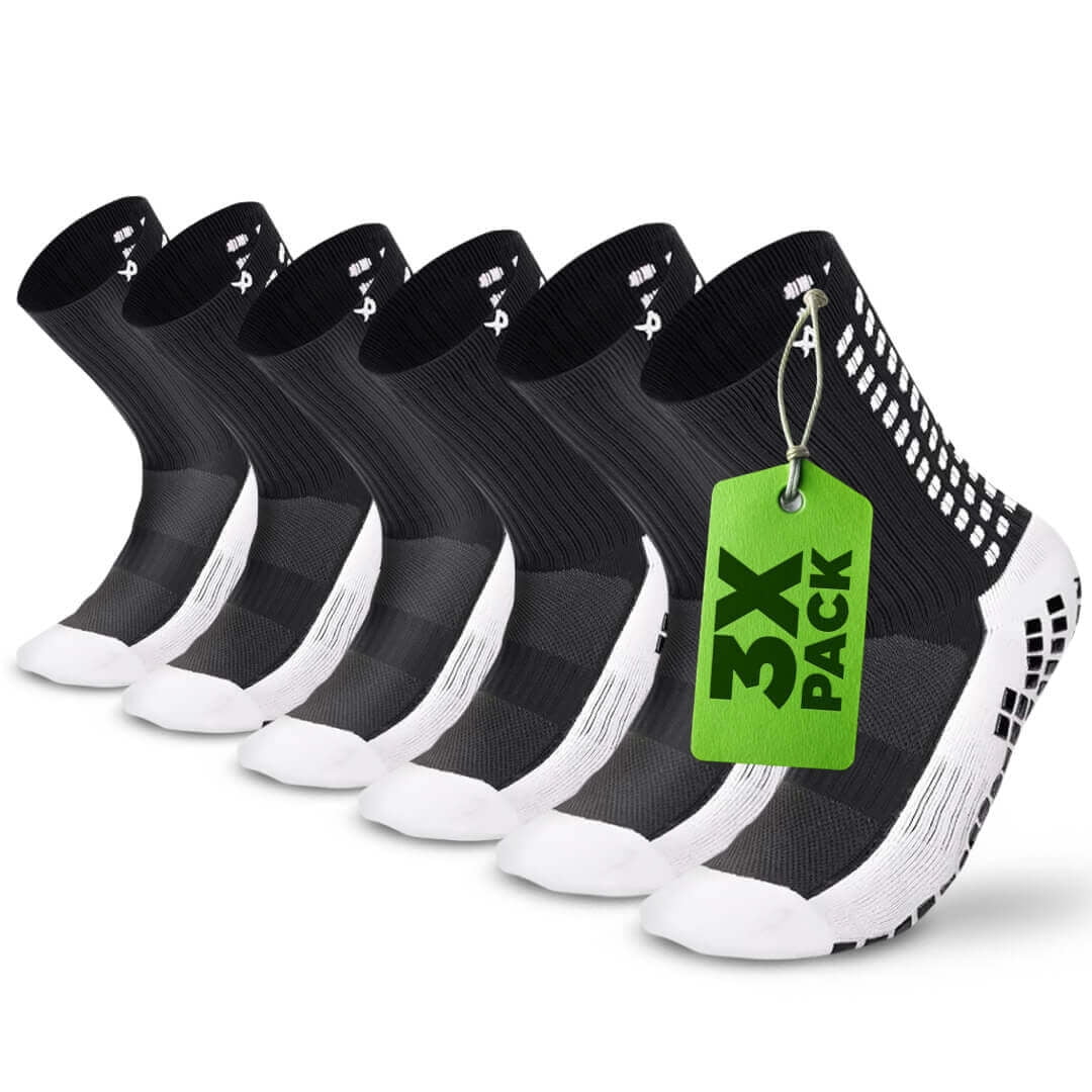 LUX Anti Slip Calf Soccer Socks, Non Slip Football/Basketball/Hockey ...