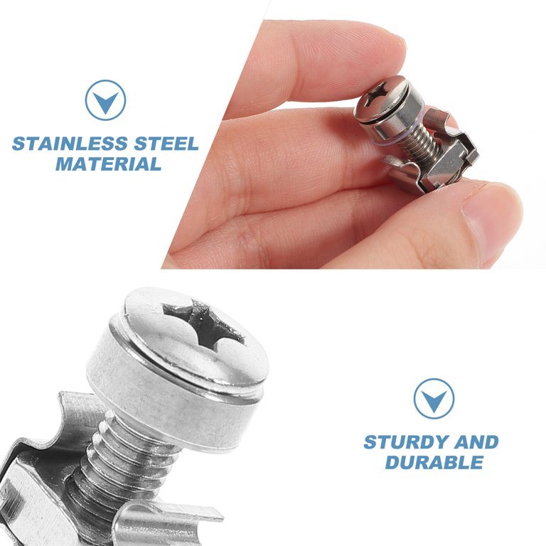 Cabinet Nuts MroMax M10 Cage Nuts For Server Rack Cabinet - Carbon ...