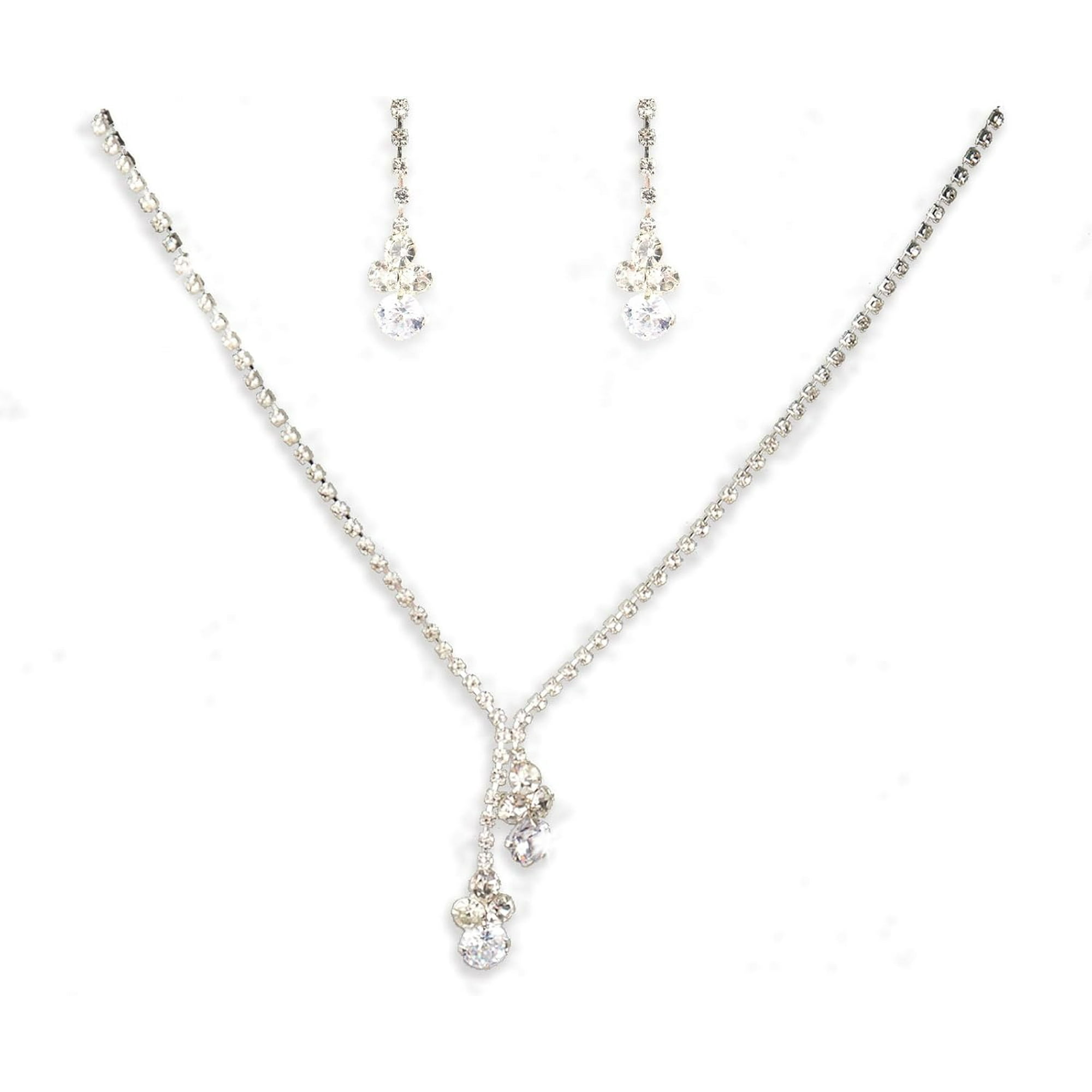 Click here for Starrism Wedding Crystal Bridal Jewelry Set Rhines... prices