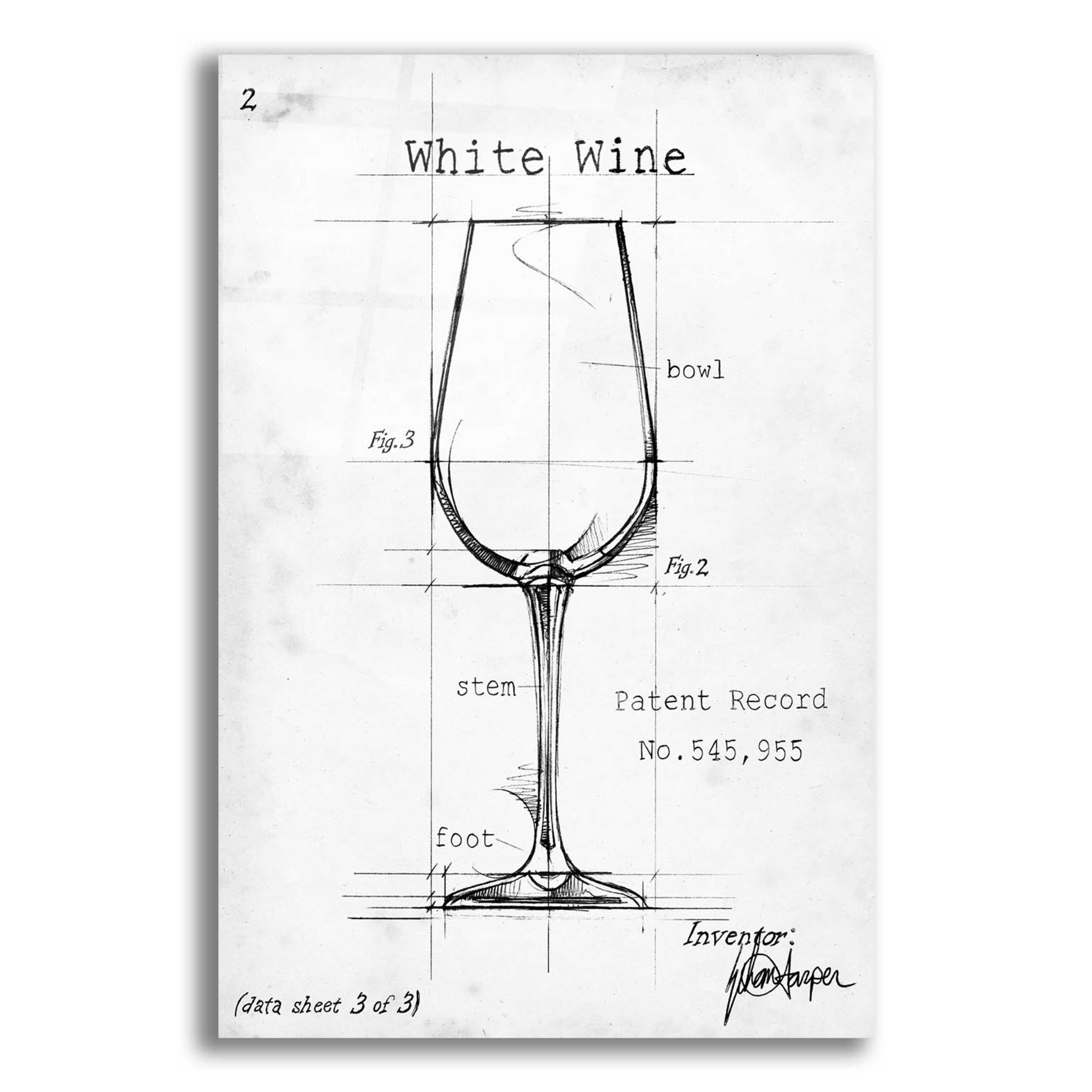 Epic Art 'Barware Blueprint IV' by Ethan Harper, Acrylic Glass Wall Art ...