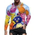 Backyardigans T-shirt for Men Long Sleeve Top Casual Lightweight Tee ...