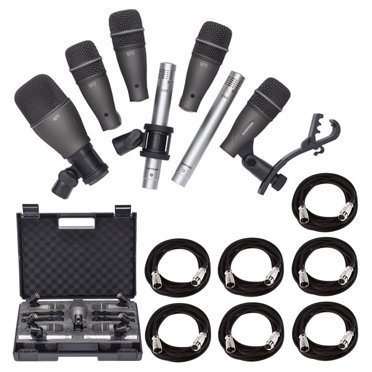 (4) Samson M10 Handheld Dynamic Vocal Microphones with Tripod ...