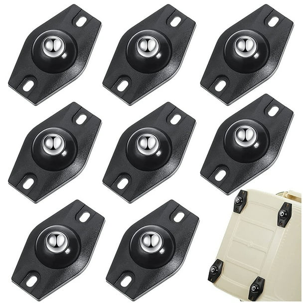 Qtmnekly 8 Pieces Self Adhesive Caster Wheels Mini Swivel Wheels 360 ...