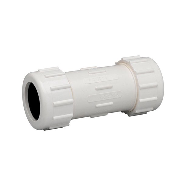 Homewerks 511-43-12-12B 0.50 in. PVC Compression Repair Coupling ...