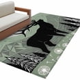Black Elk Silhouette 3'x5' Rug for Bedroom Foot of Bed Small Living ...