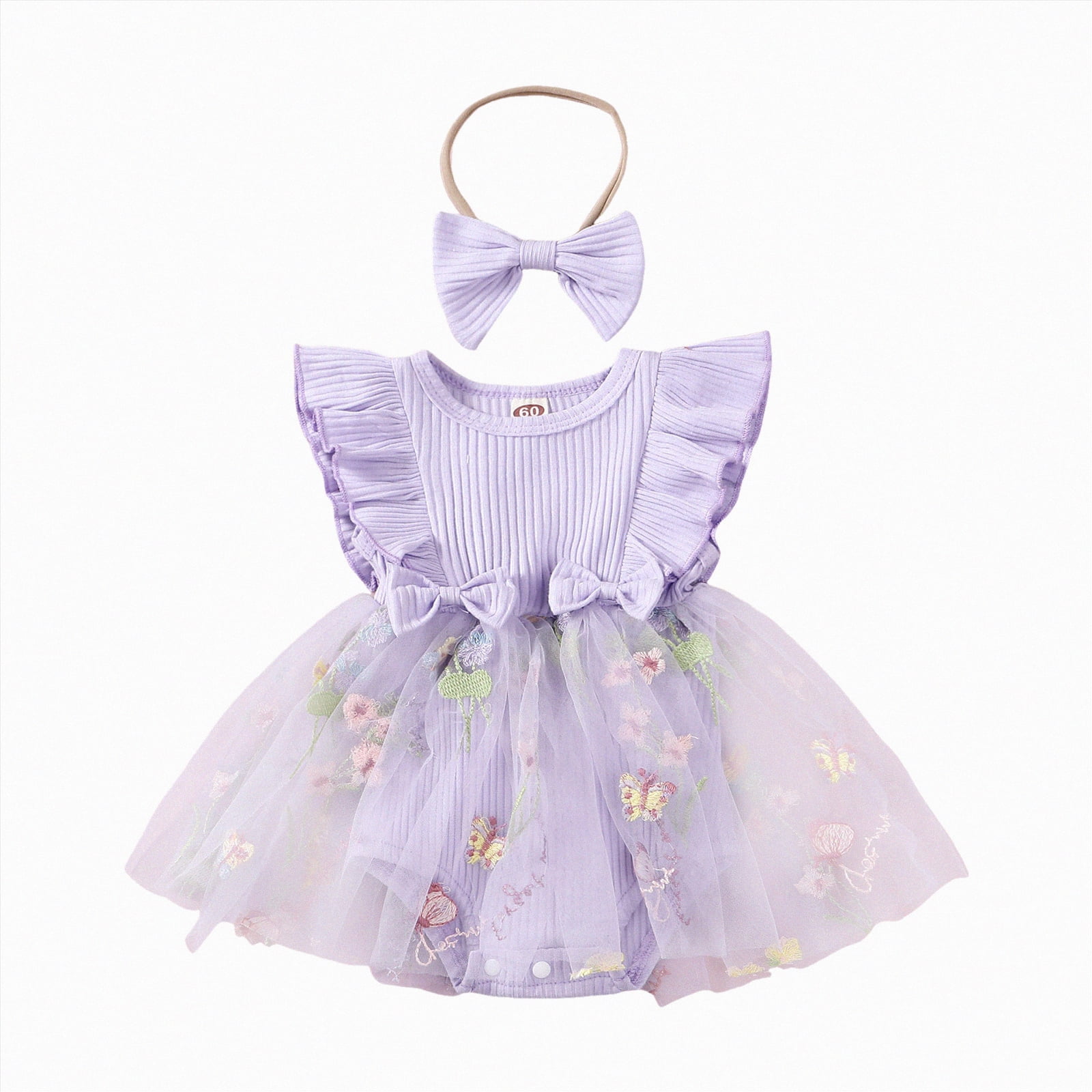 Gubotare Baby Boho Dress Baby Girl Romper Newborn Playsuit Shorts ...