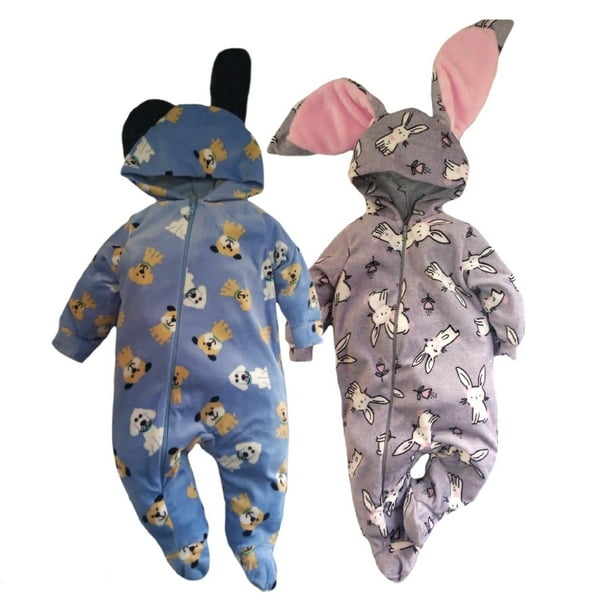 Kit 3 Mamelucos con Gorro Bordado Disney Daisy, Minnie Bolitas, Pua Disney KitB315 | Bodega ...