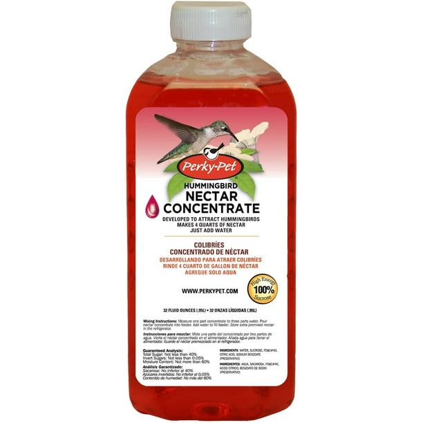 Perky Pet 238 32 Oz Hummingbird Nectar Concentrate - Walmart.com