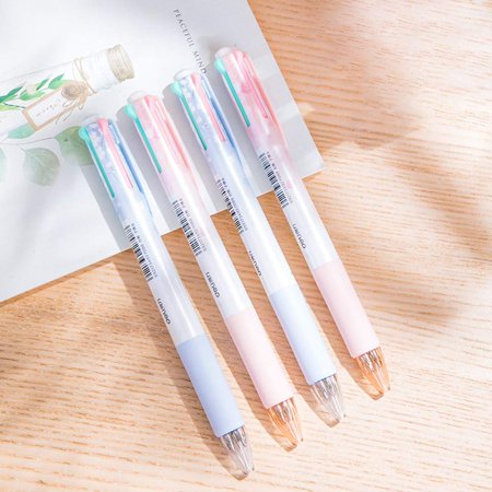 Cherry Multicolor Ballpoint Pens Set 0.7mm Ball Point Pen 4 Color Ink ...