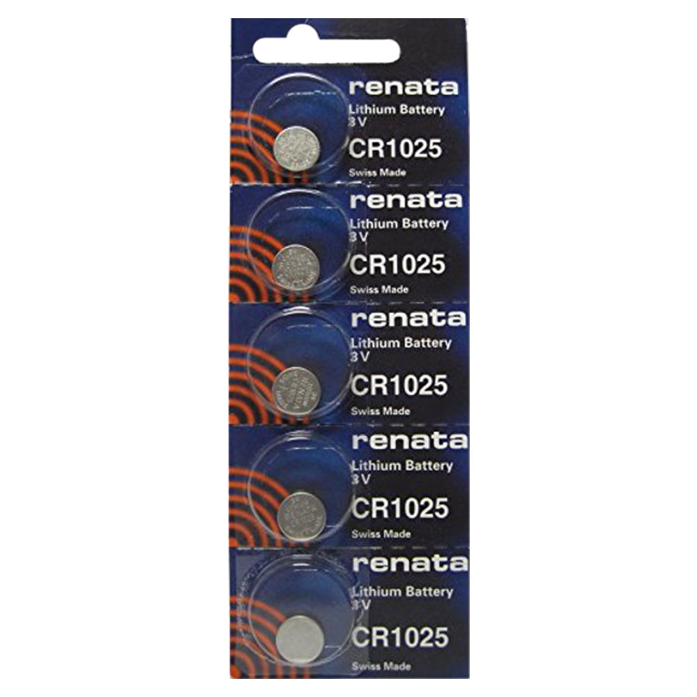 Renata CR1025 30mAh Lithium Coin Cell Batteries 5 Pack - Walmart.com