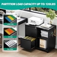 2-Drawer Mobile File Cabinet with Lock and Shelf, Metal Lateral Filing ...