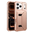 Case Designed for iPhone 16 Pro Max, Hybrid PU Leather + PC Protective ...