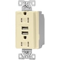 Eaton TR7755A-BOX 15 Amp 125V Combination USB 3.1A Charger with Duplex ...