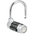 5-Digit Combination Padlock, 2-1/2-inch Resettable Alphabet Code Lock ...