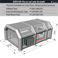 Sewinfla Inflatable Paint Booth 20x13x8.5Ft with Blowers Professional ...