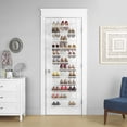 Whitmor 36 Pair Over-the-Door 12 Tier Closet Shoe Rack -White - Walmart.com