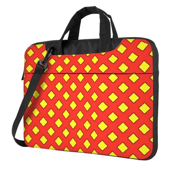 Yellow Red Style Laptop Bag, 15.6 inch Laptop or Tablet, Business ...