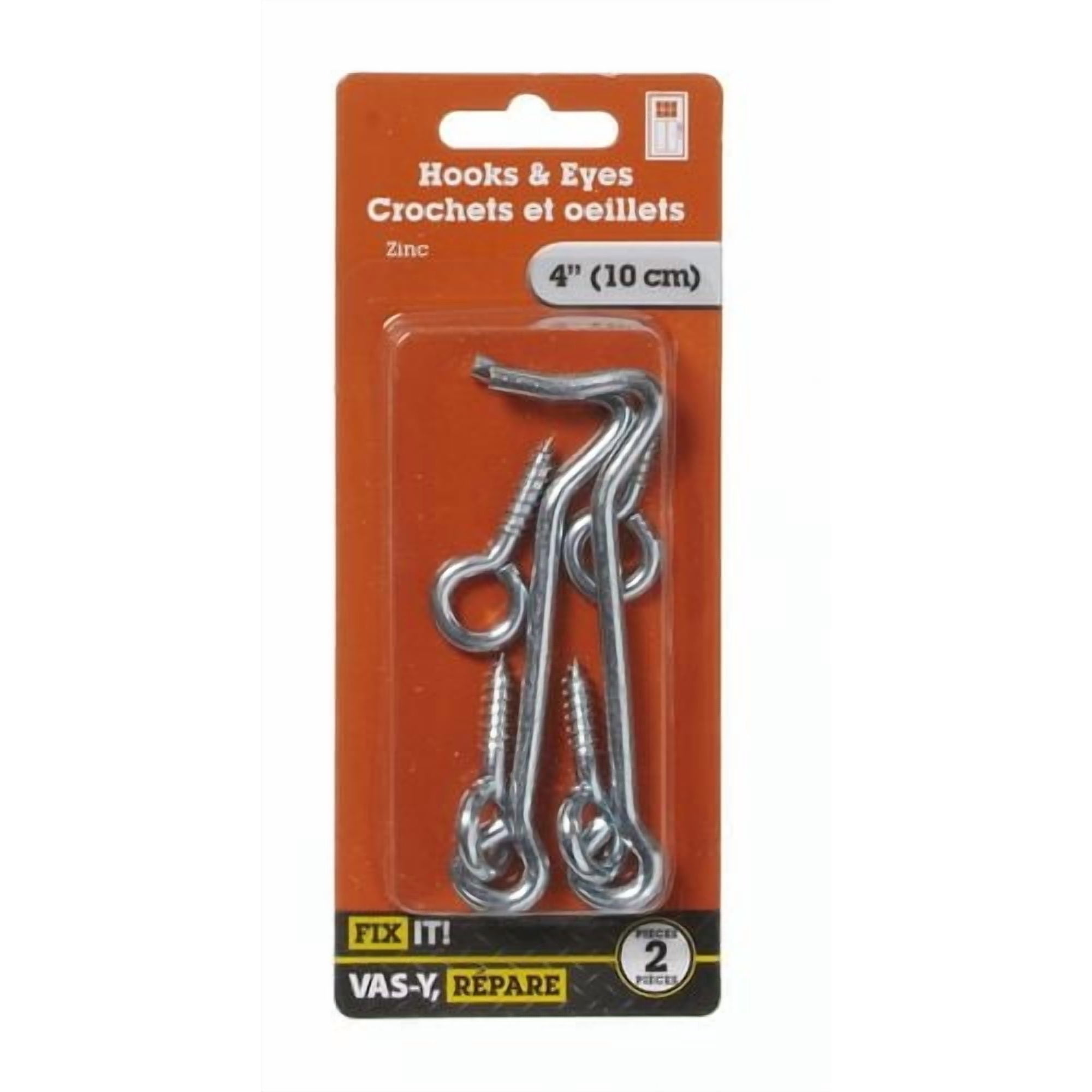 Click here for Fix It! 4 Zinc Hook & Eye 2 Pieces 4 Inches prices