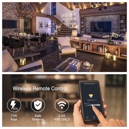 3 Way Smart Dimmer Switch, Bmatwk WiFi Light Switch Work with Alexa and ...
