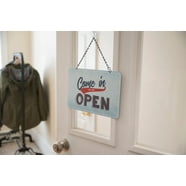 NAHANCO 12"W X 8"H Metal Open/Closed Sign Kit, Black (Pack of 1 ...