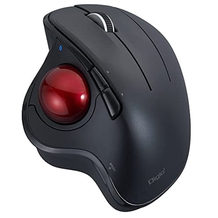 Digio2 Trackball Mouse Adjustable Angle Bluetooth 5.0 5 Buttons Optical ...