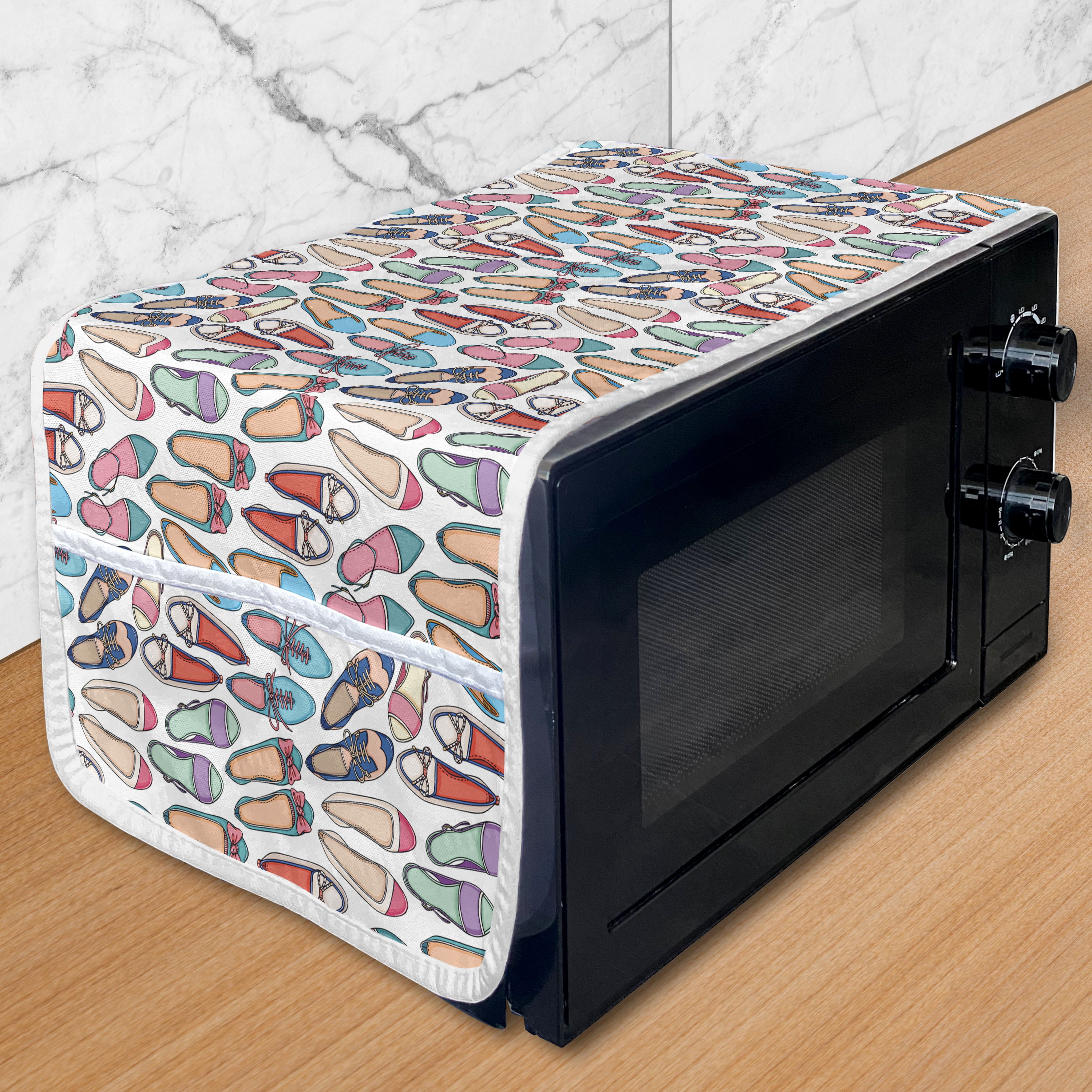 Colorful Microwave Oven Cover, Colorful Shoes in Modern Classic ...
