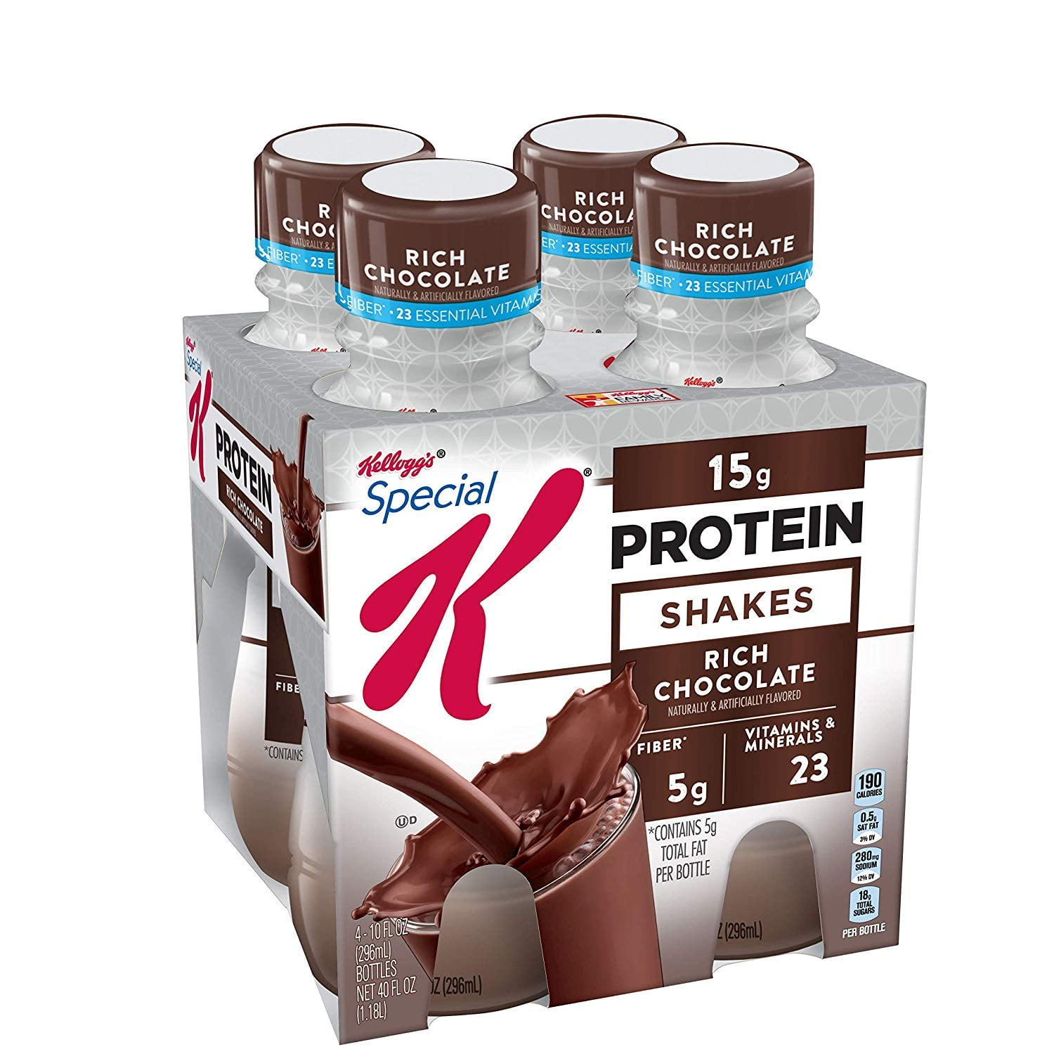 Buy Kelloggs Special K Protein Shakes, Rich Chocolate, Gluten Free, 10 ...