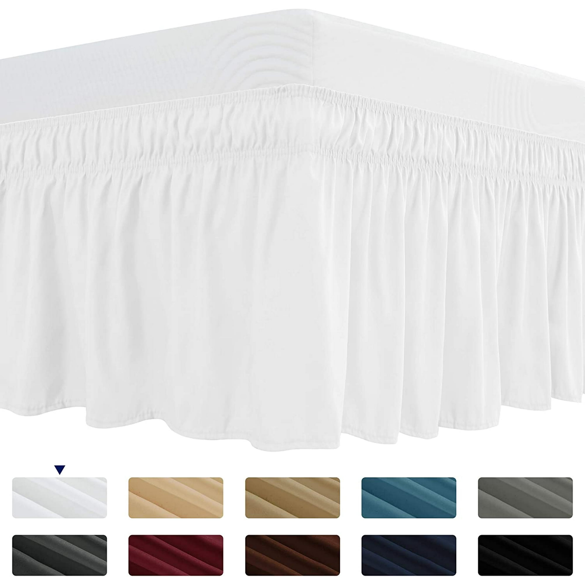 Click here for Subrtex Easy Fit Bed Skirts  Wrap Around Dust Ruff... prices