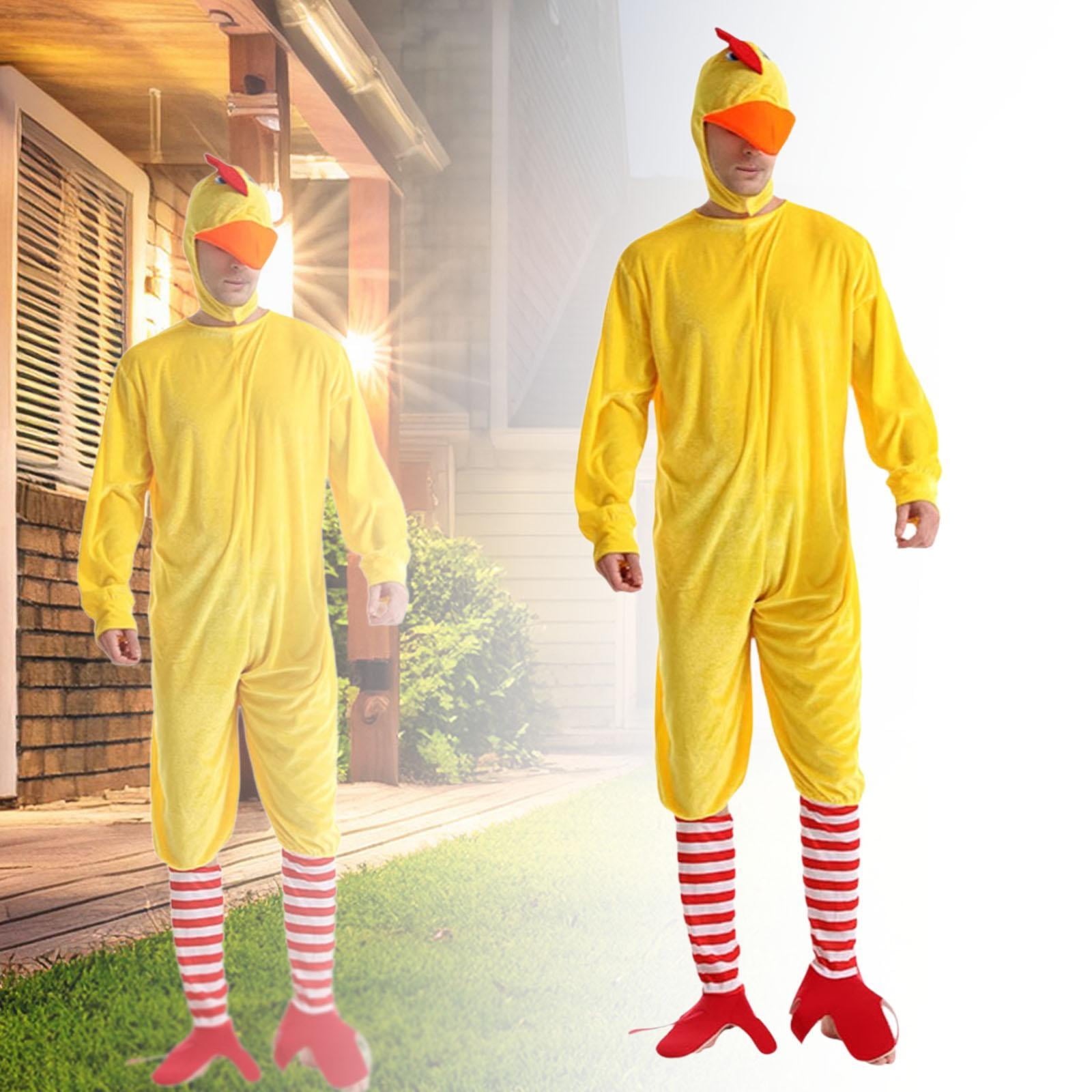 Disfraz de pollo divertido para adultos, mono de pollo para fiestas de ...
