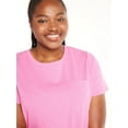 Terra And Sky Womens Plus Size Cotton Pocket T Shirt Dress Sizes 0x 5x