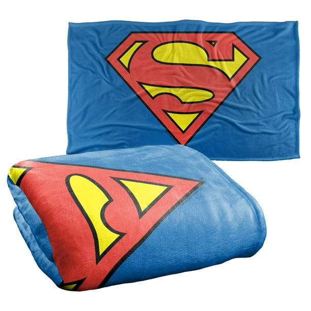 Superman Classic Logo Silky Touch Super Soft Throw Blanket 36" x 58 ...
