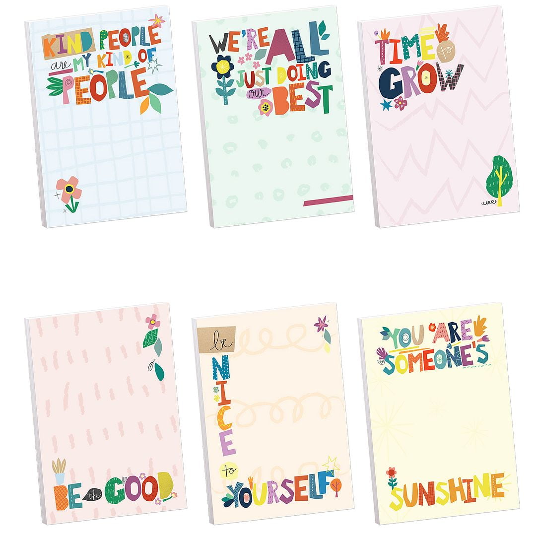 Kindness Sticky Note Assortment / 3" x 4" Repositionable Floral ...
