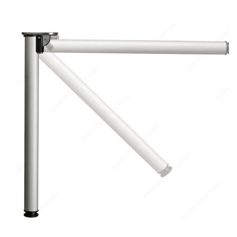 Richelieu Boat Folding Table Leg 65671090 28 Inch Black Aluminum