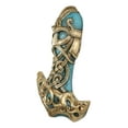 Ebros Turquoise Gold Colored Thor Hammer Viking God Thor's Mjolnir Wall ...