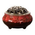Noothes Cone Incense Burner Ceramic Ice Kiln Glaze Incense Holder ...