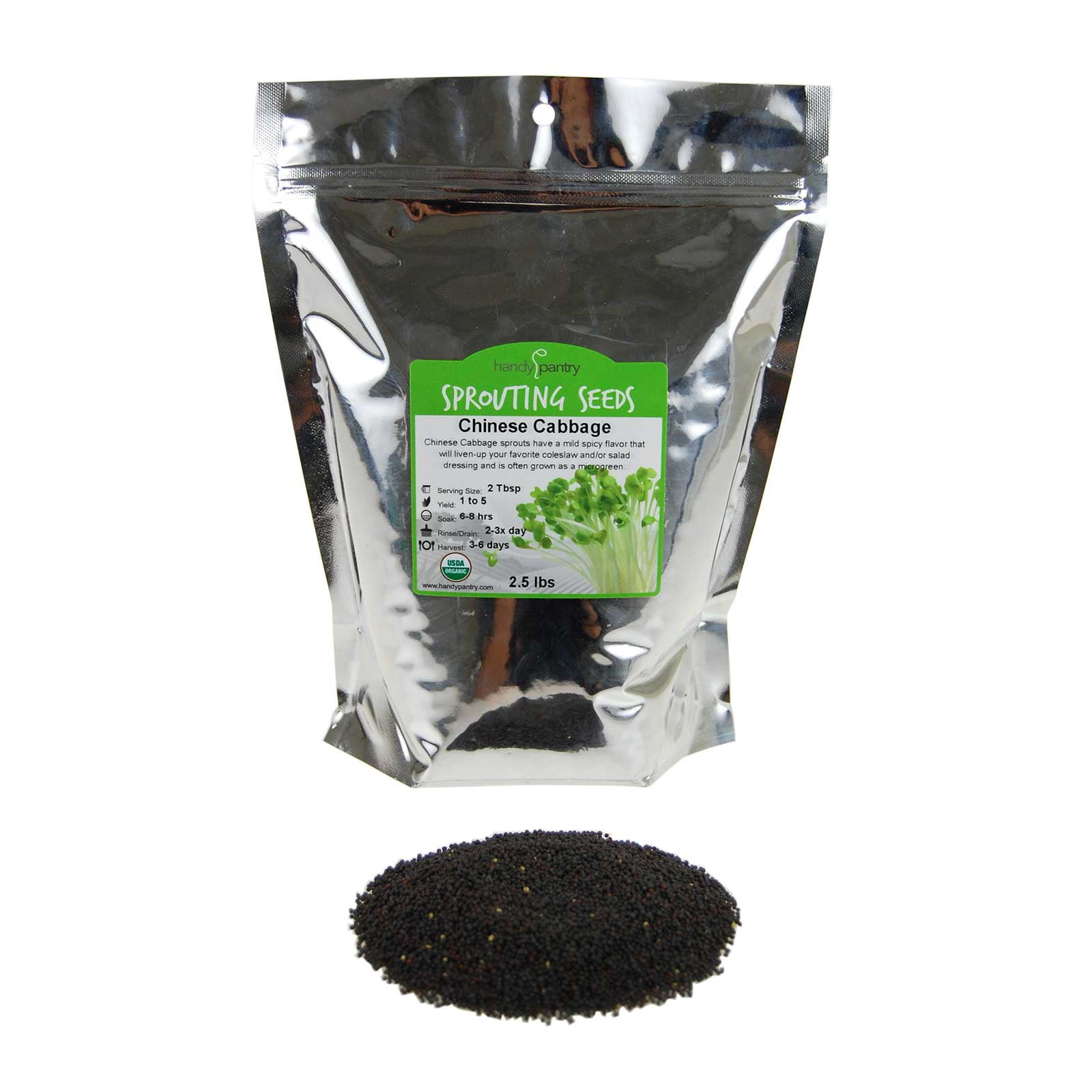 Chinese Cabbage Sprouting Seed - 2.5 Lbs - Perfect for Edible Seeds ...