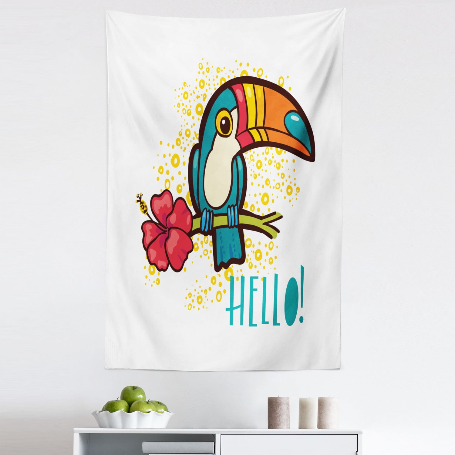 Hello Tapestry, Tropical Hello from Hawaiian Island Ramphastidae Toucan ...