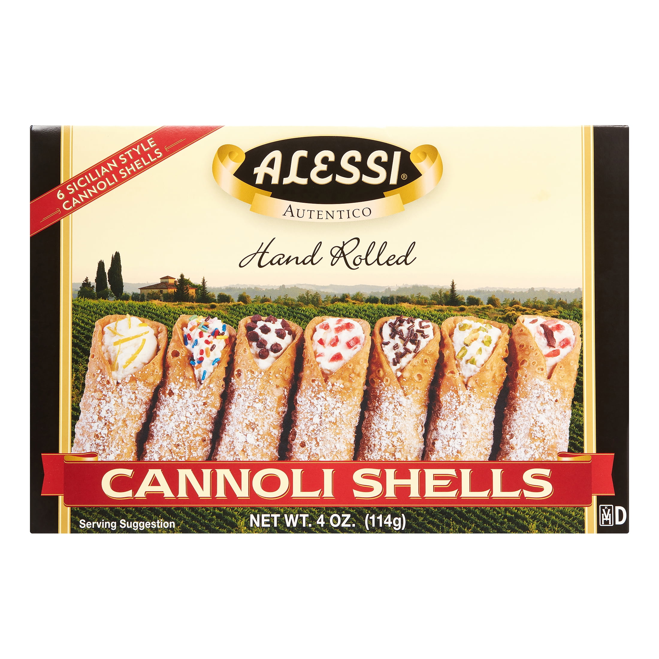 Alessi Cannoli Shells, Large, 4 Oz - Walmart.com