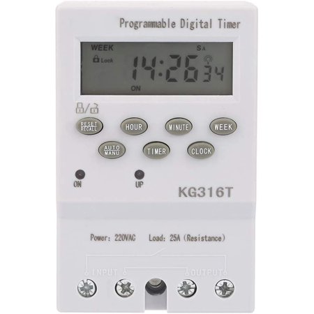 KG316T 220V Microcomputer Time Switch Digital Timer Switch ...