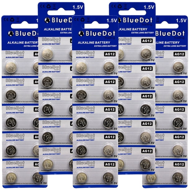 BlueDot Trading AG12 (also known as LR43 and LR1142) Alkaline Button ...